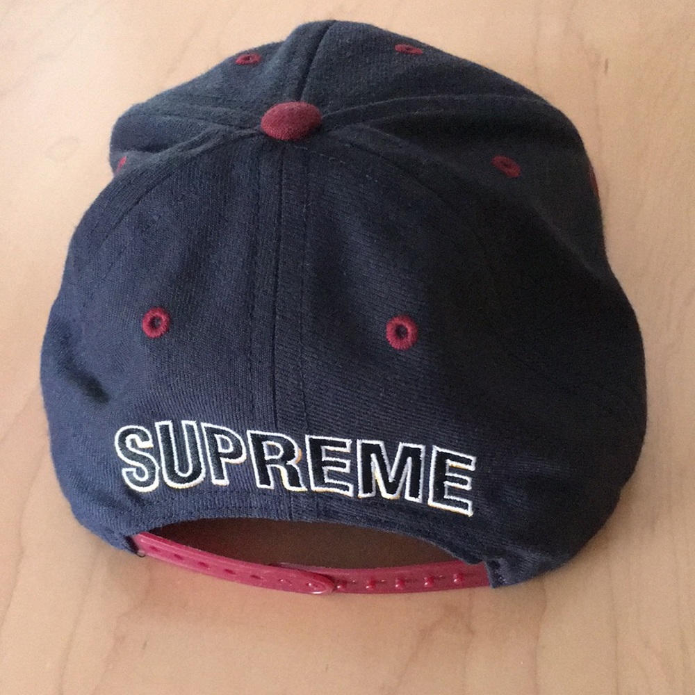 New Supreme Xtc Hat Cap Men Navy Burgundy Snapback - Gem